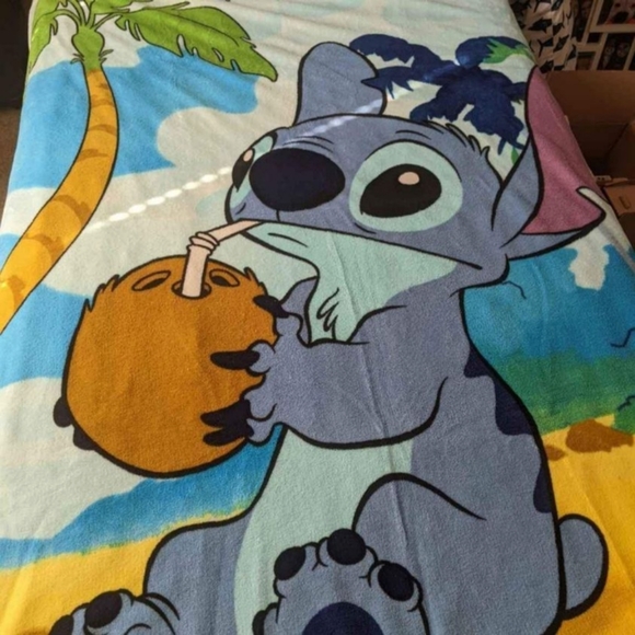 Disney | Bedding | Disney Lilo Stitch Coconut Throw Blanket | Poshmark